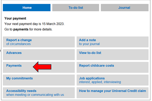 Getting information from your online universal credit account | CPAG